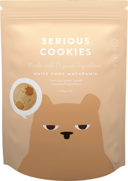 Serious Cookies - White Choc Macadamia (170g) – Serious Food Co